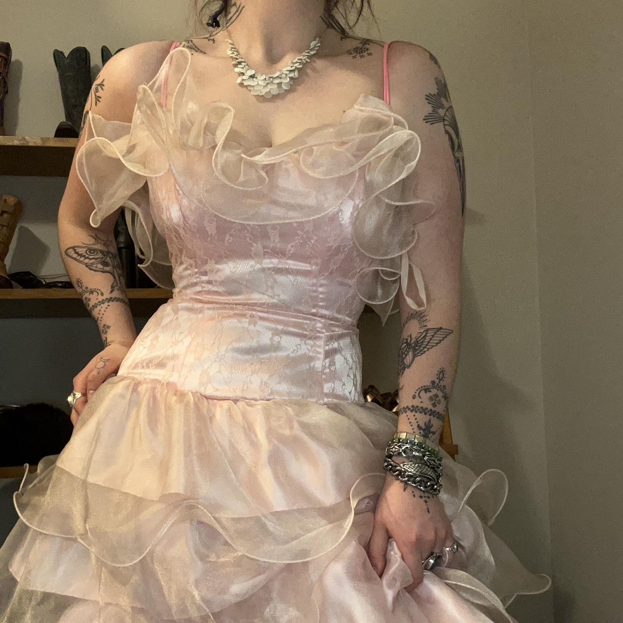 Rare Vintage Whimsical Coquette 1950’s Prom Dress... - Depop