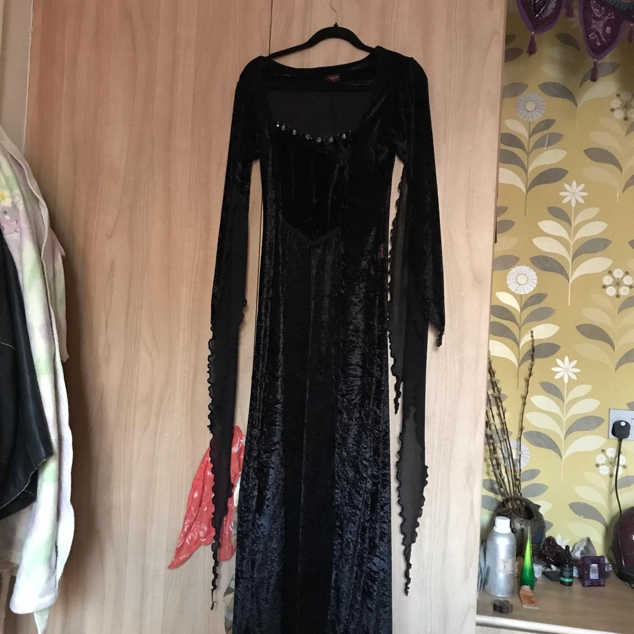 OMEN morticia gothic gown with tendrils and boned... - Depop