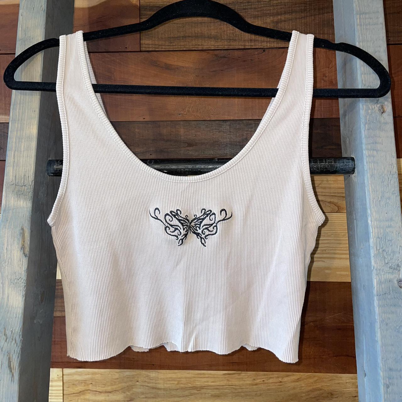 garage raw hem tramp stamp tank loooooove this... - Depop