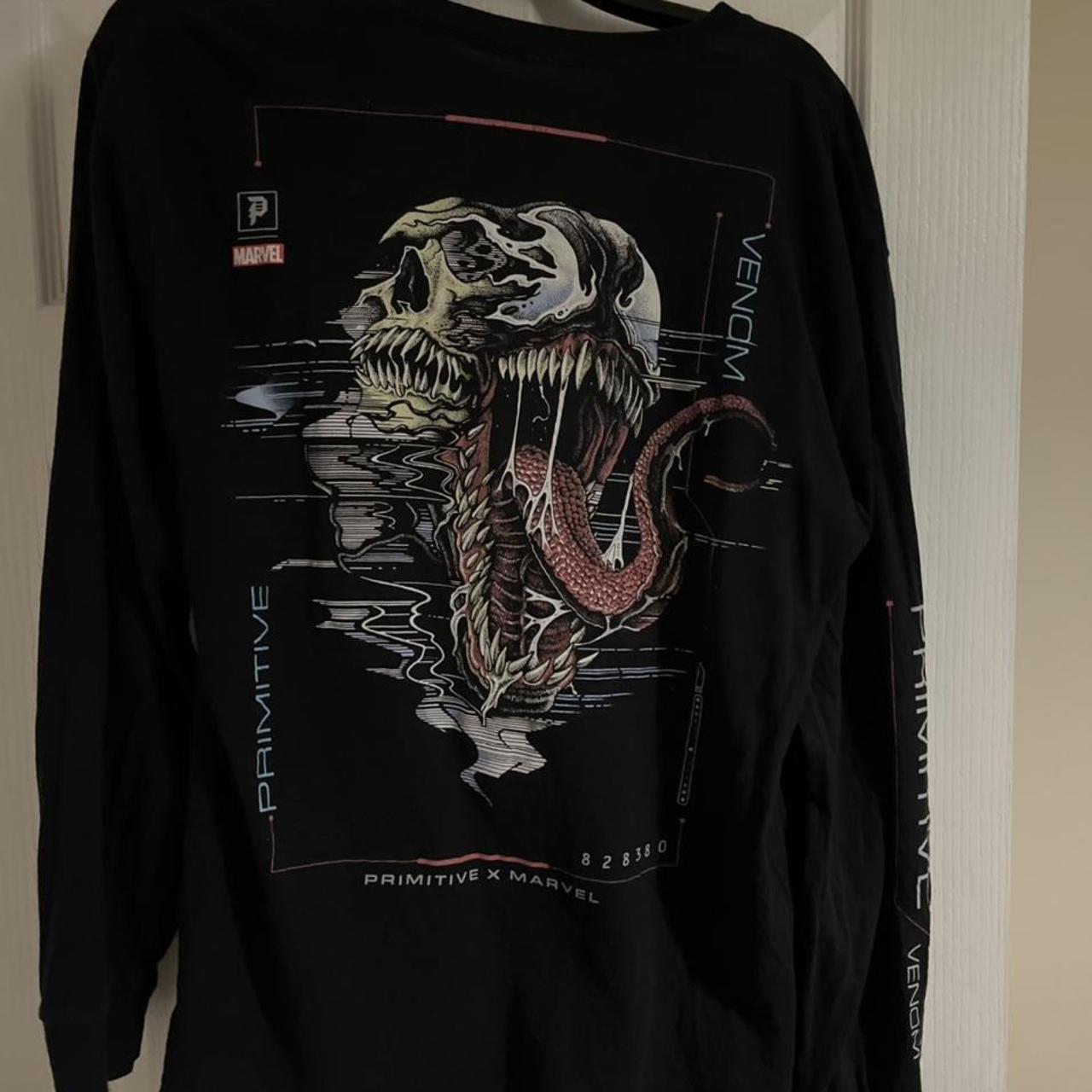 Primitive official Venom black long sleeve shirt,... - Depop