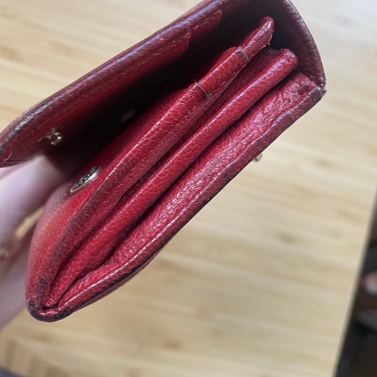 Used red leather mulberry purse. One of the... - Depop