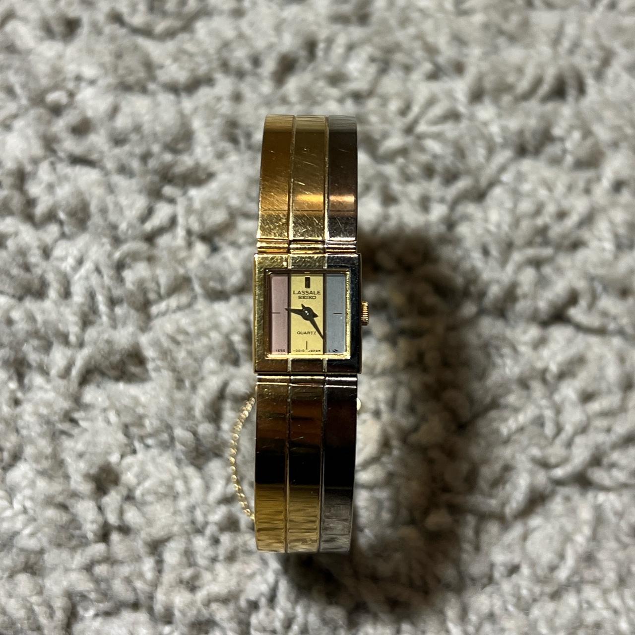 Lassale square watch. Three colors on band and... - Depop