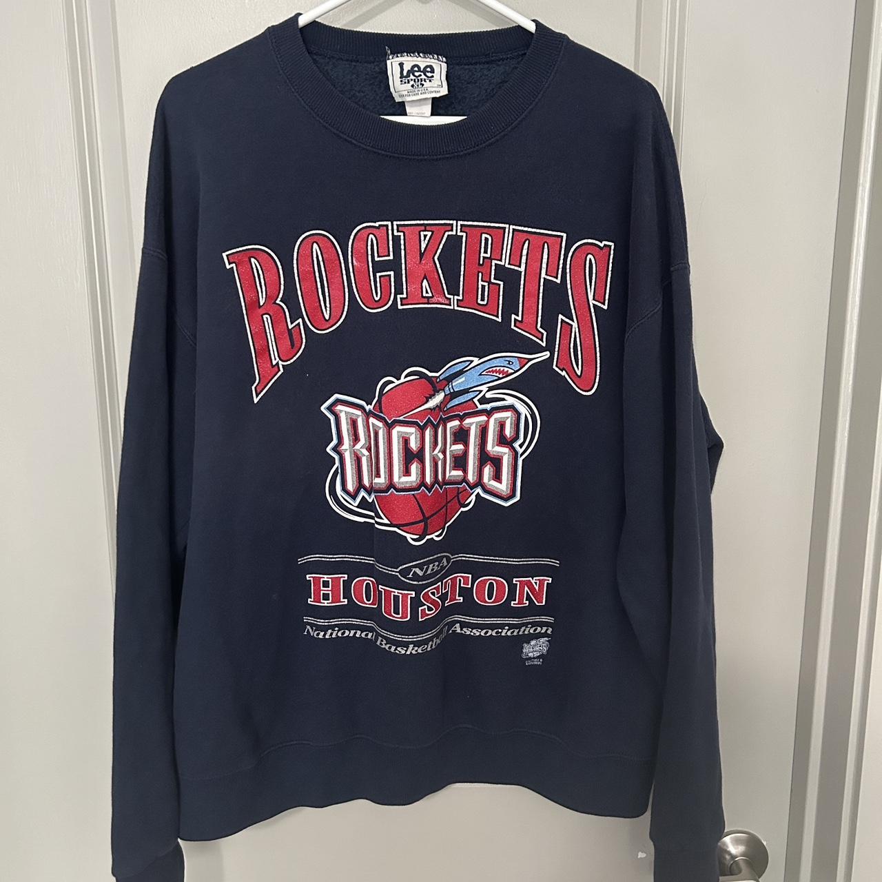 Houston Rockets Vintage Navy NBA Basketball... - Depop