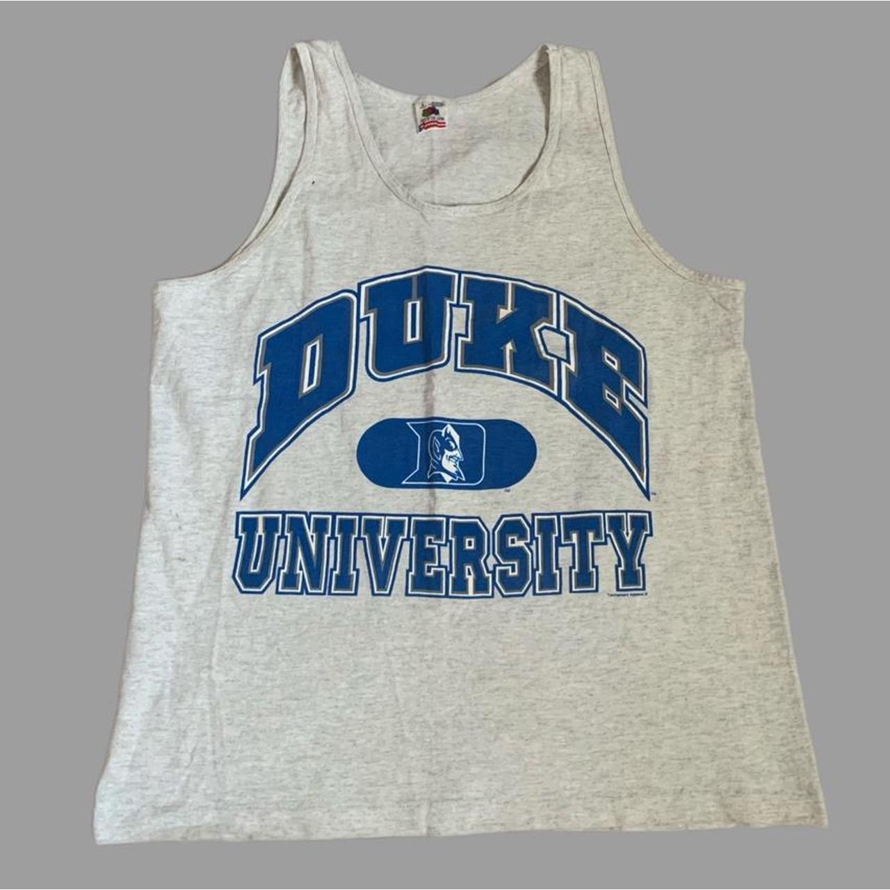 Duke Men's Grey and Blue Vest | Depop