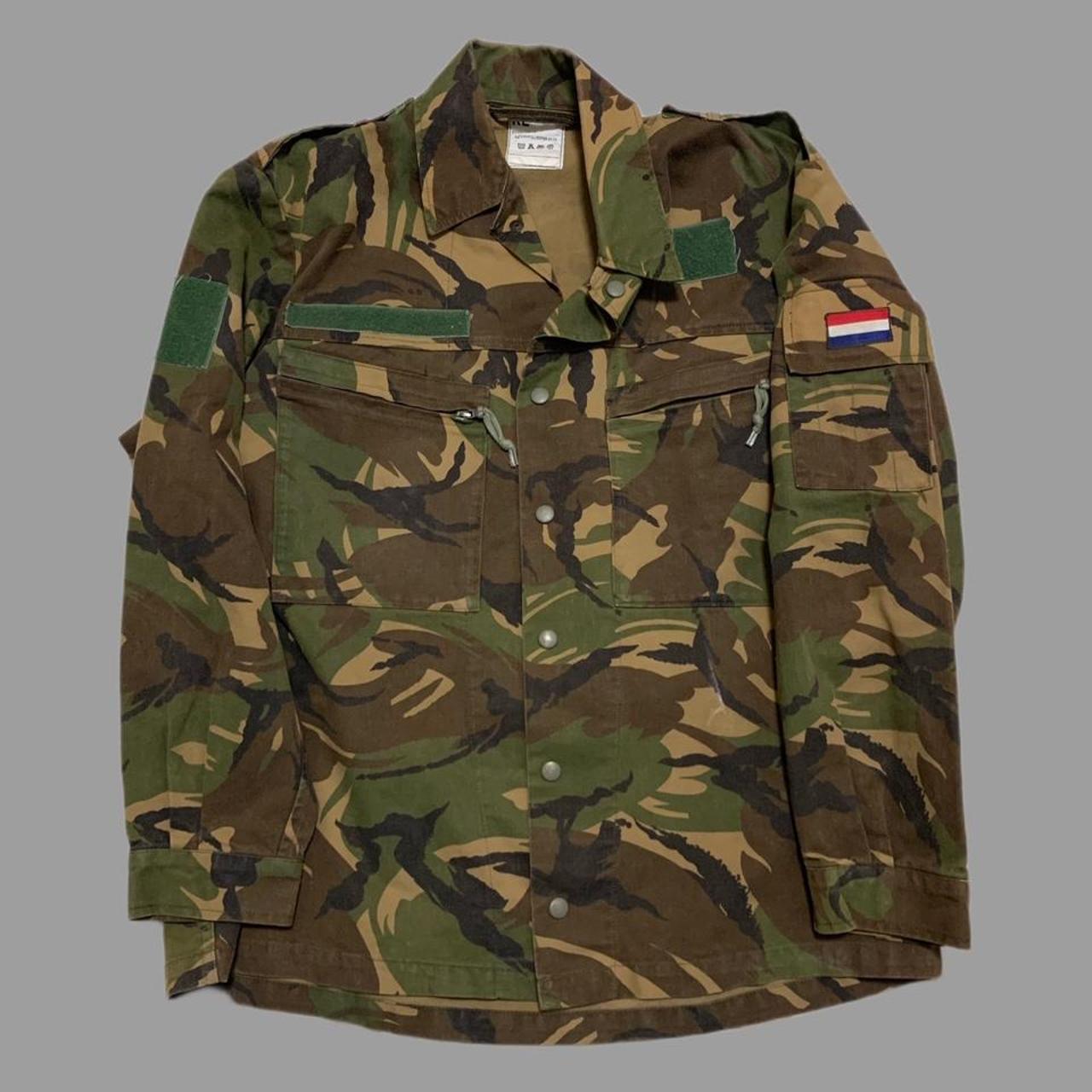 Vintage Dutch DPM camo military surplus jacket... - Depop