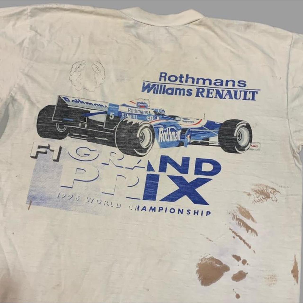 Vintage RARE 1996 championship F1 Racing team tee!... - Depop