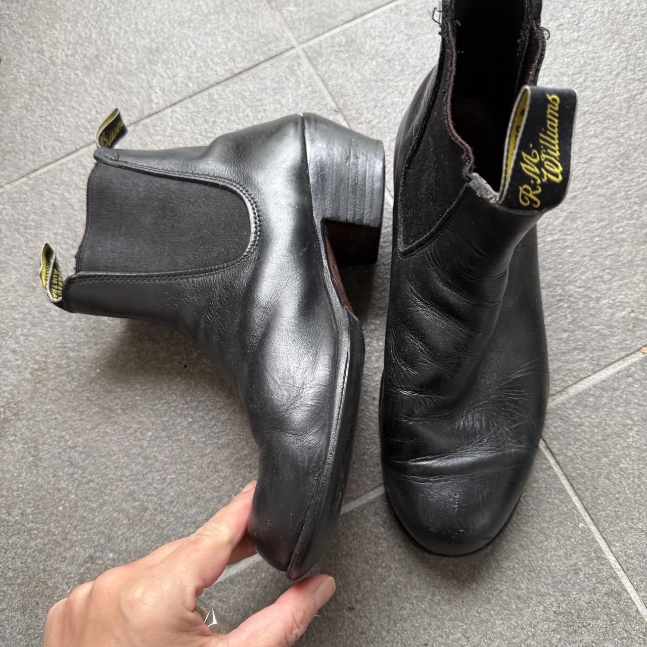 Black leather RM Williams Chelsea boots uk6 US 8.5... | Depop