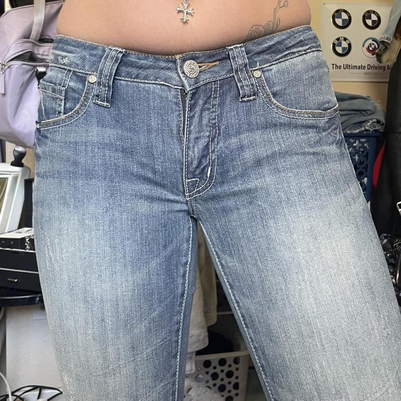 super dope cross pocket embellished y2k 2000s low... | Depop