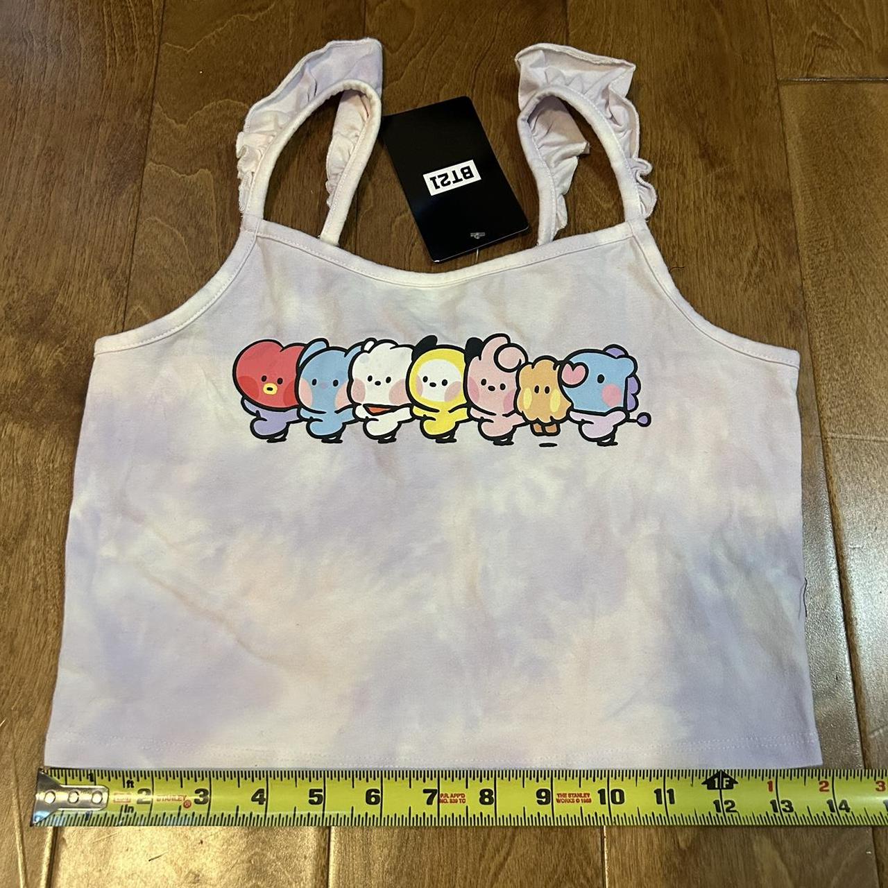 brand new bts tank top🩵 - Depop