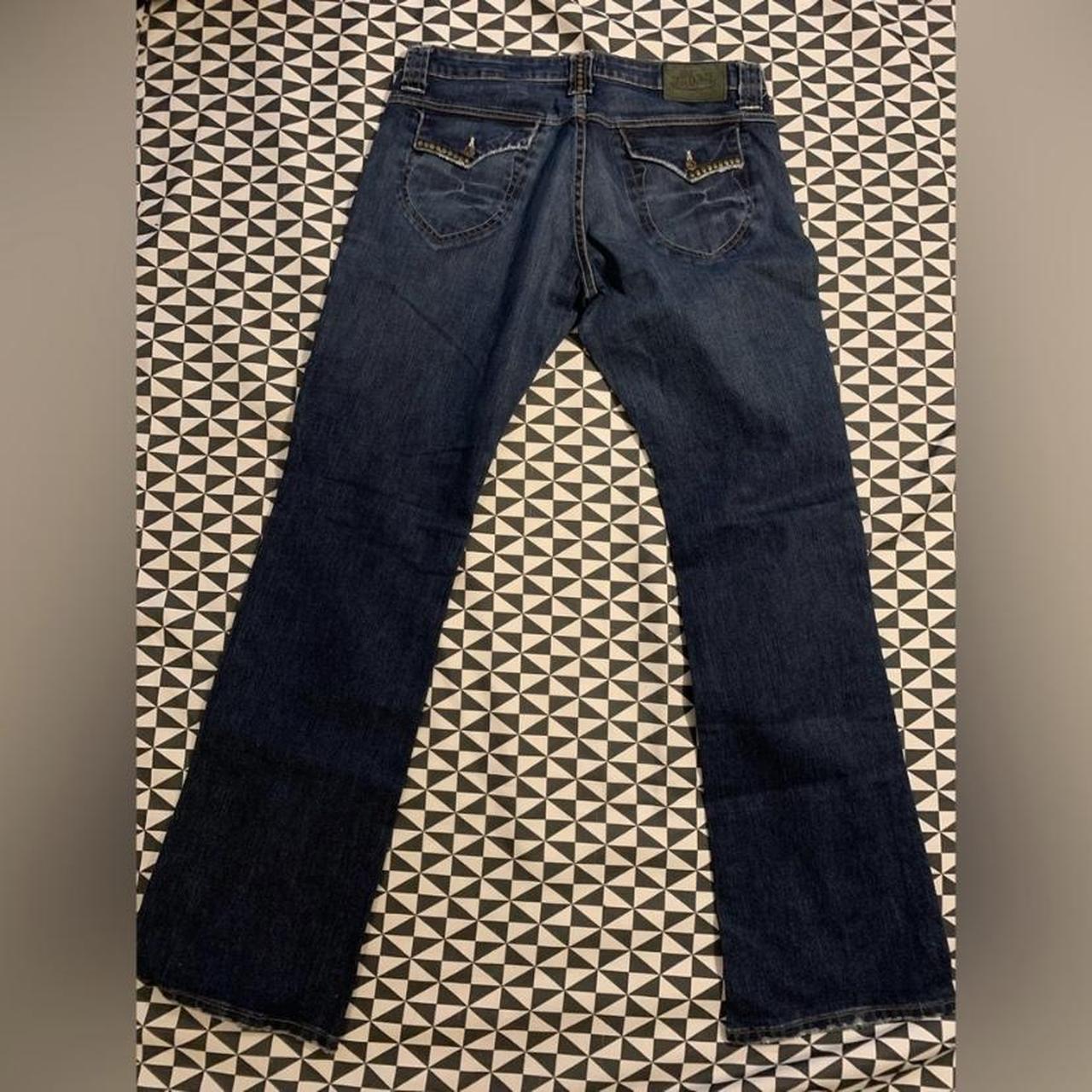 Von dutch vintage jeans from 2000s Low rise... - Depop