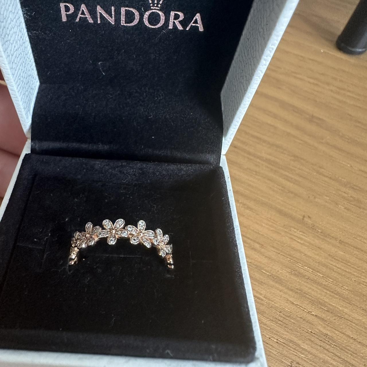Genuine Pandora daisy flower ring rose gold plated -... - Depop