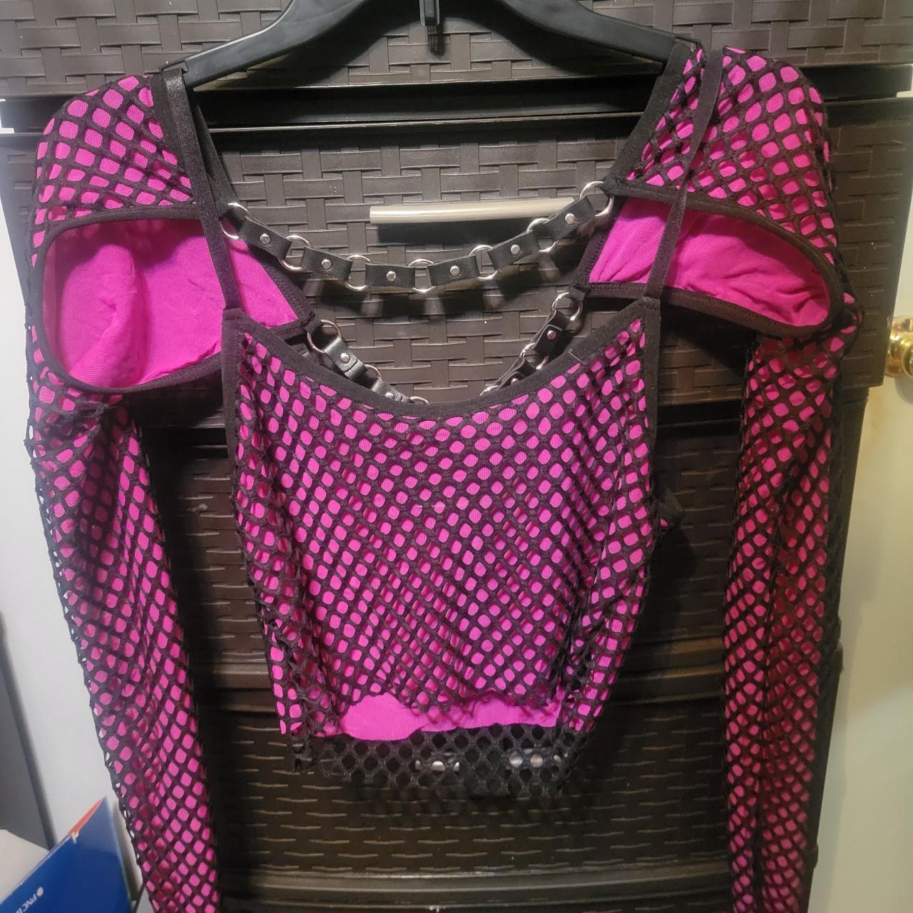 DollsKill Freak Like Me Fishnet Shrug Set size... - Depop