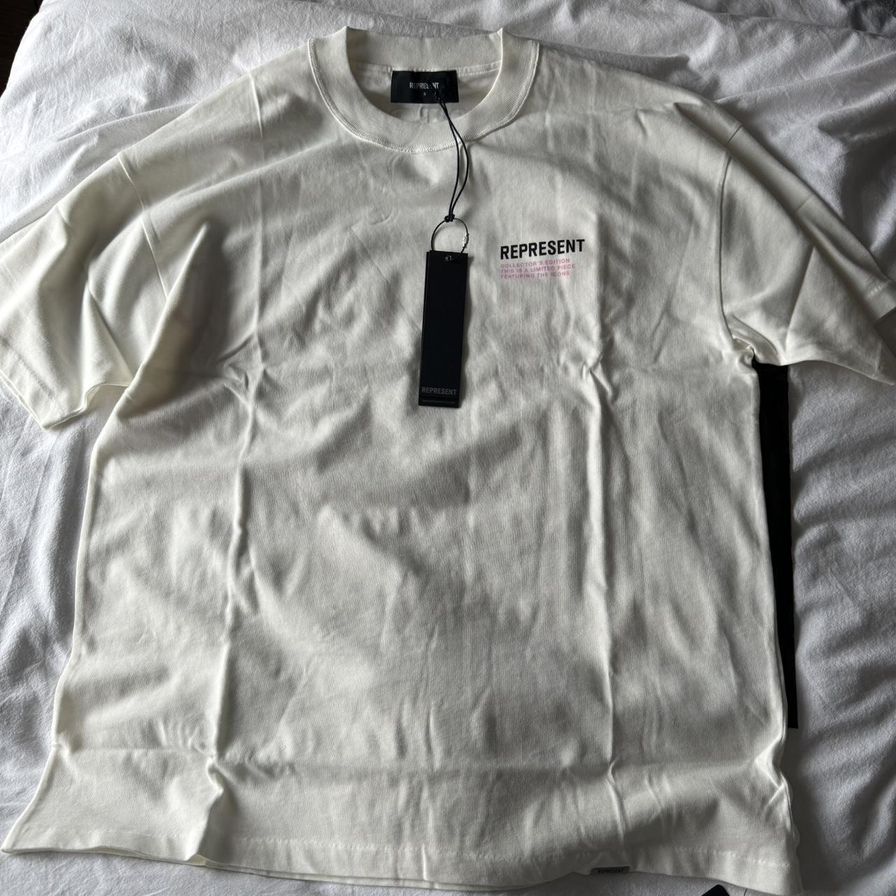 Represent Icons T-Shirt - Flat White - Small -... - Depop