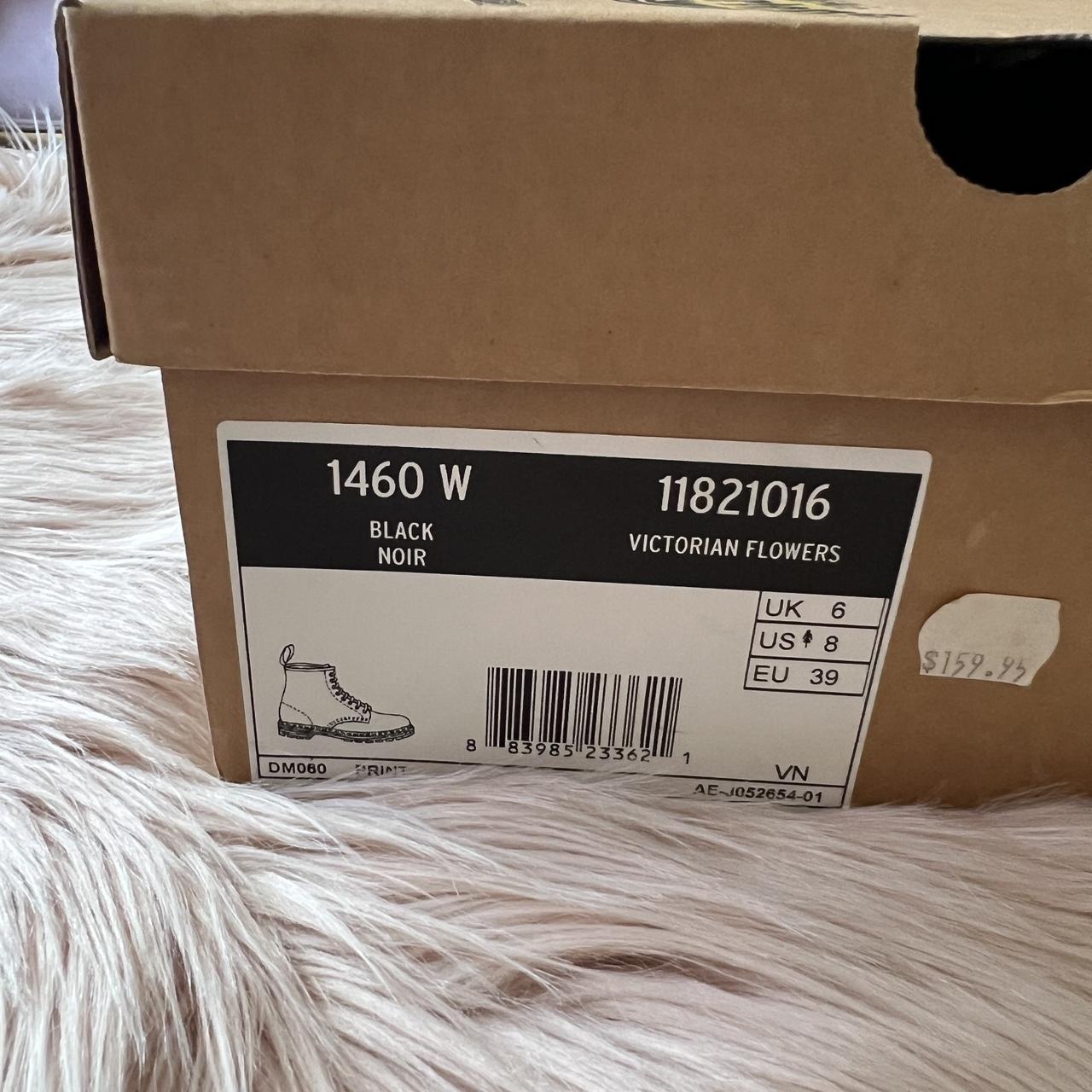 Doc Martens Rose Floral Print Canvas 1460 Boots... | Depop