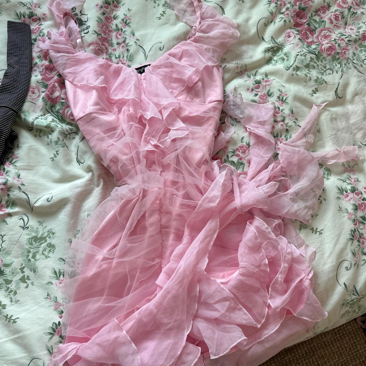 Pink sugar thrillz dollskill mini dress princess... | Depop