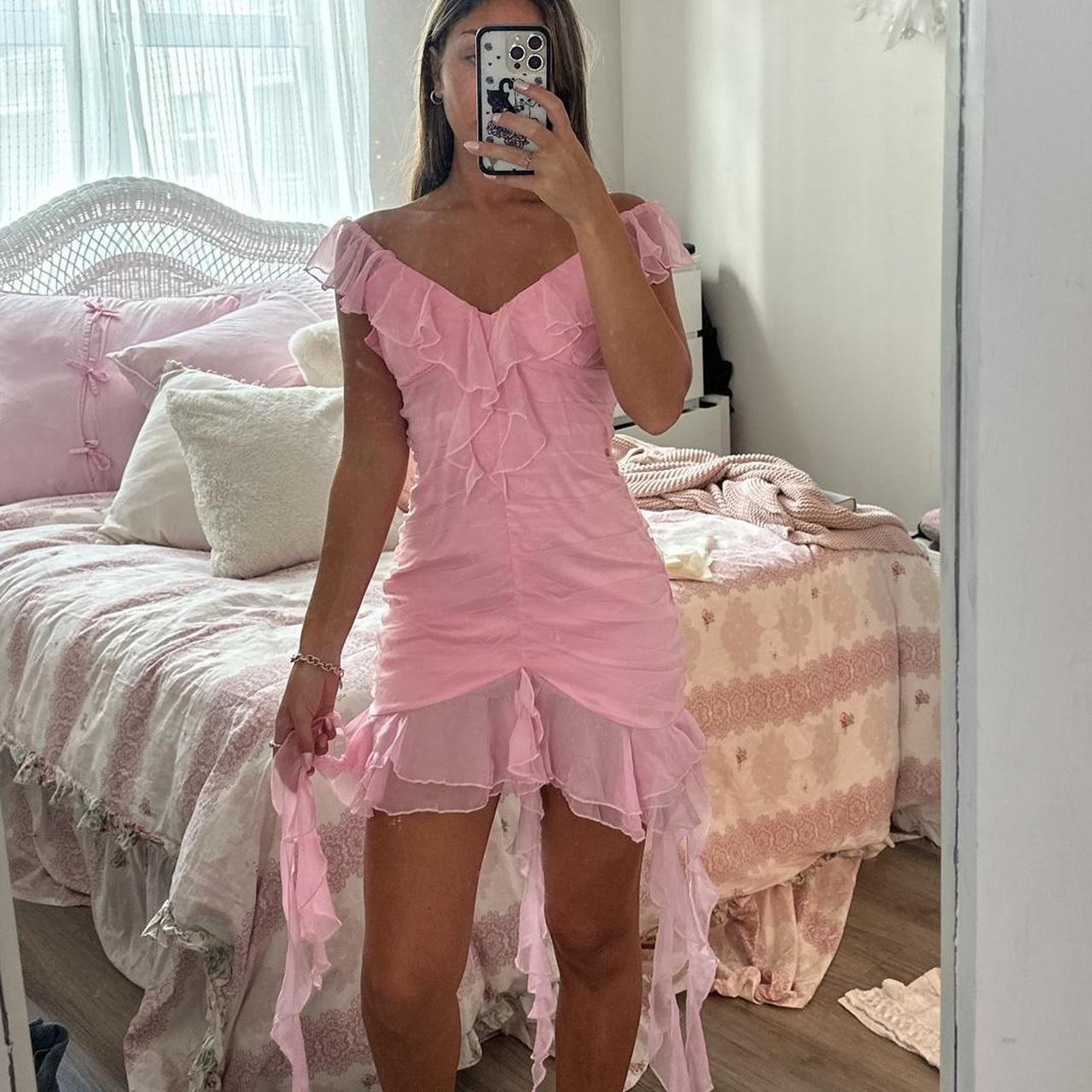 Pink sugar thrillz dollskill mini dress princess... | Depop