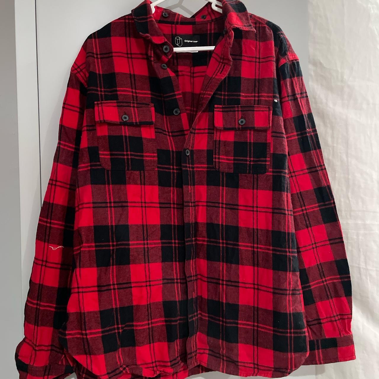size M original use (target) red flannel - Depop