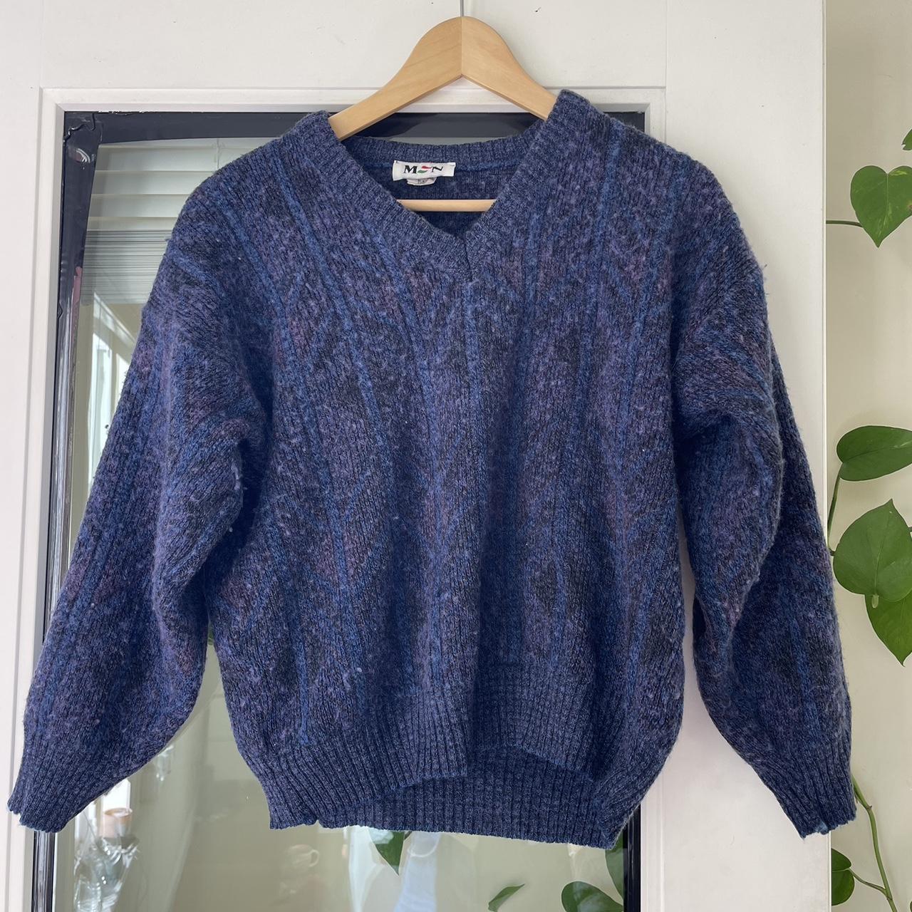 Oversized vintage Italian wool sweater (thrifted),... - Depop