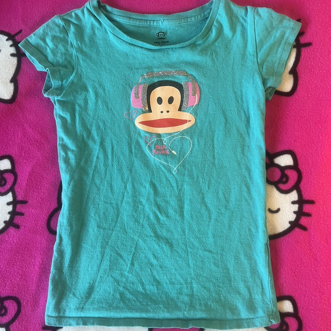 adorable paul frank baby tee 🩵 (child’s small, im a... - Depop