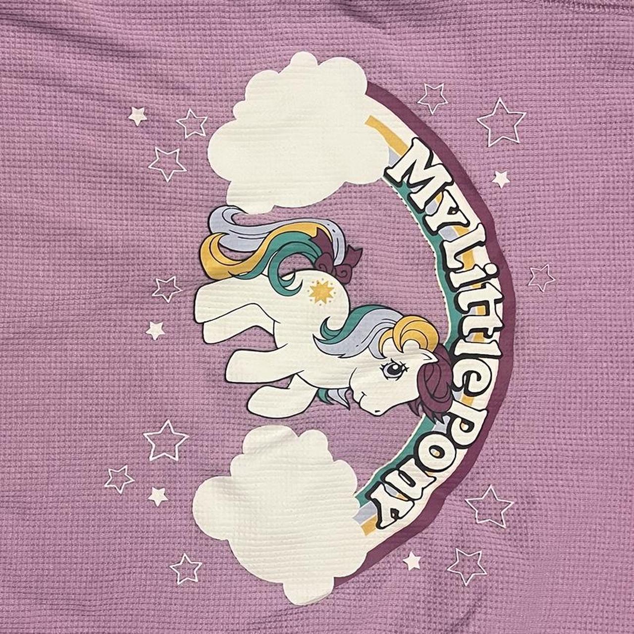 my little pony waffle long sleeve think it’s kids... - Depop