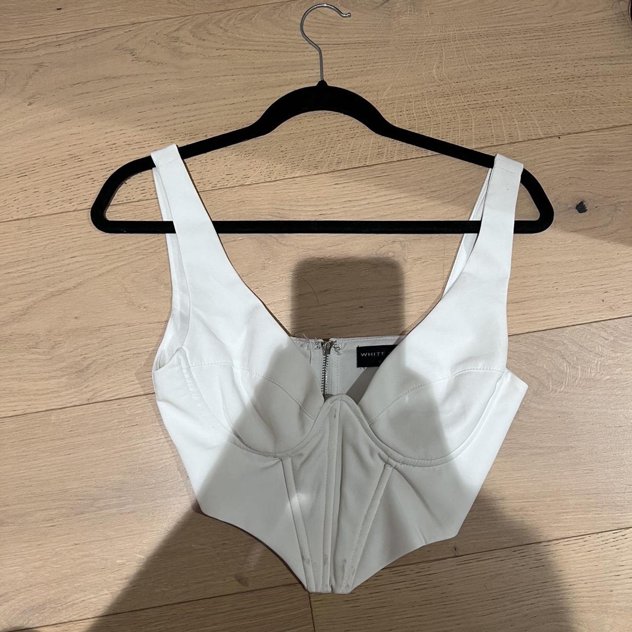 White fox corset Size xs Small stain on front... - Depop