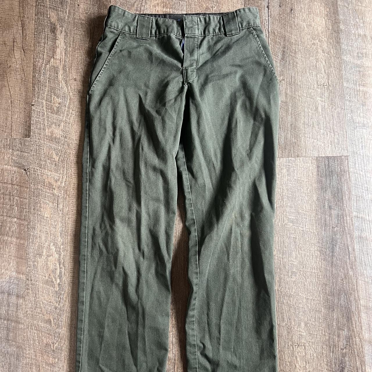 Green Dickies Pants Slim Taper Style Size 29x30 Depop
