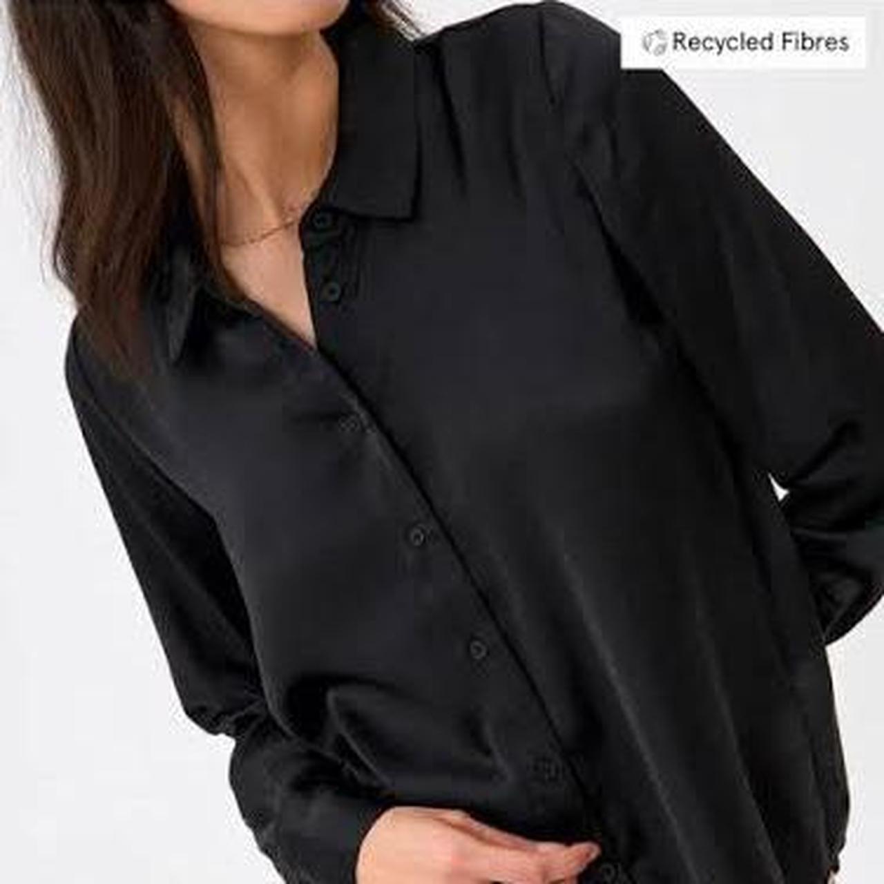 Glassons shirt Poly satin feel Size 8, worn once - Depop