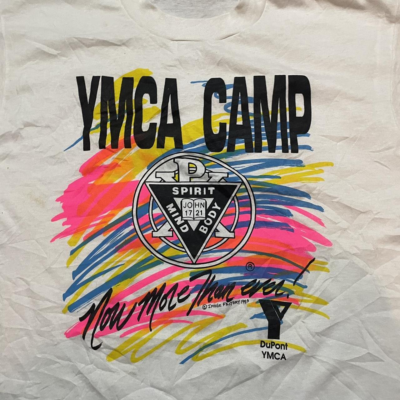 Vintage Essential 90s YMCA Jesus t shirt Size... - Depop