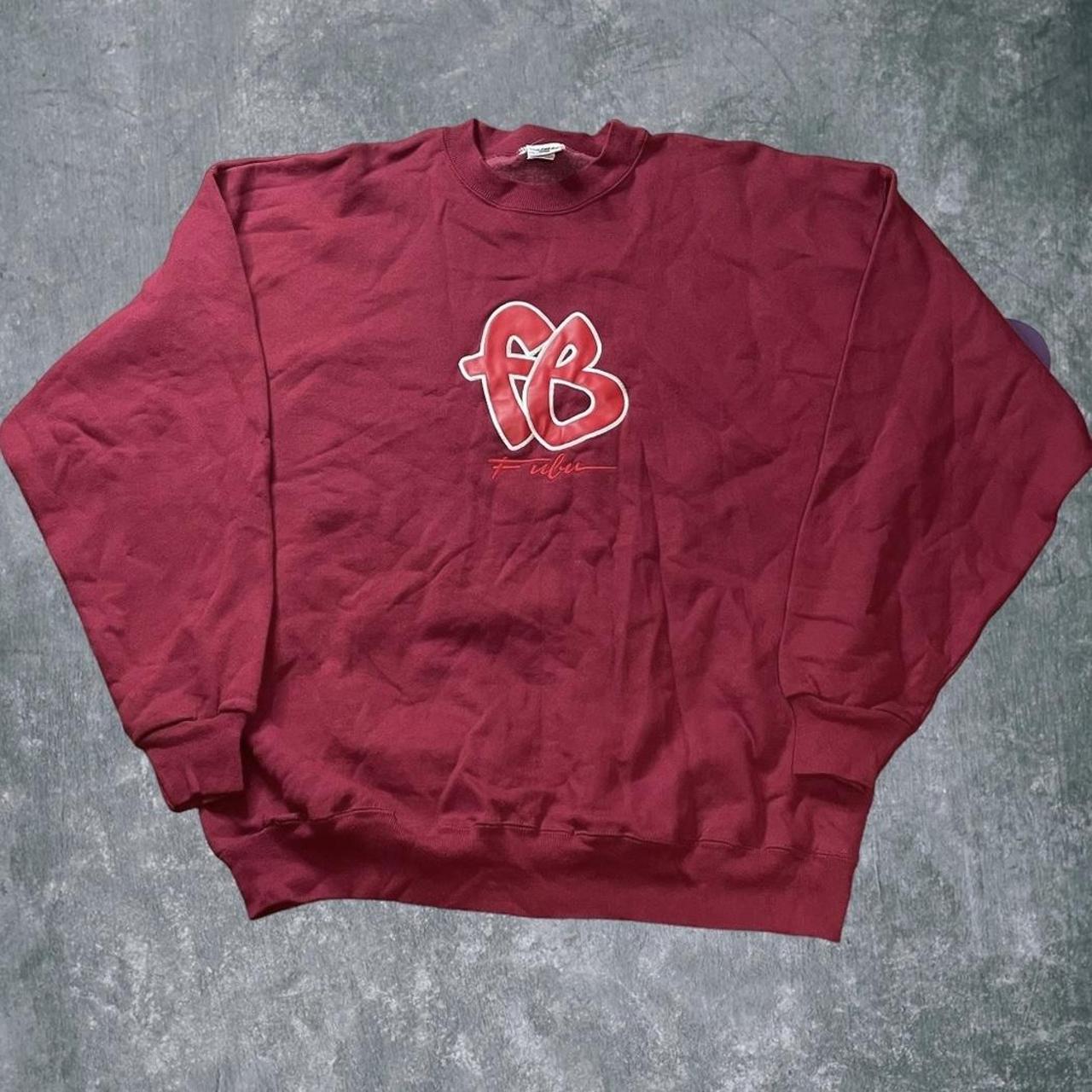 Vintage 1990s Baggy Fubu Embroidered Crewneck Size... - Depop