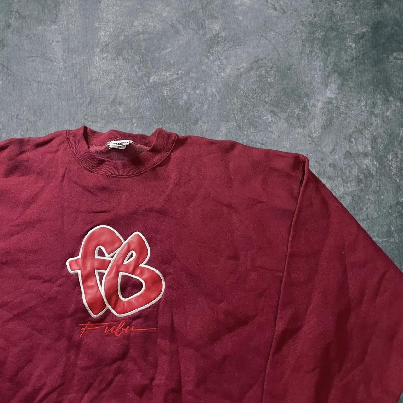 Vintage 1990s Baggy Fubu Embroidered Crewneck Size... - Depop