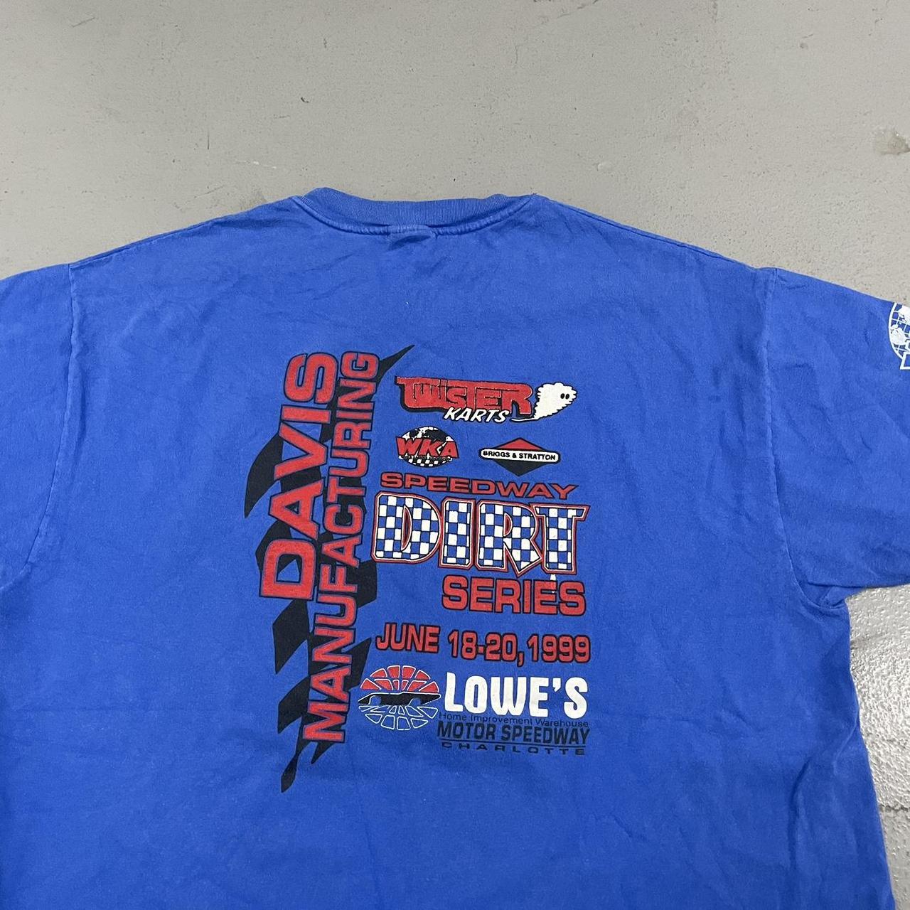 Vintage 90s Racing Derby nascar style tee Size +... - Depop