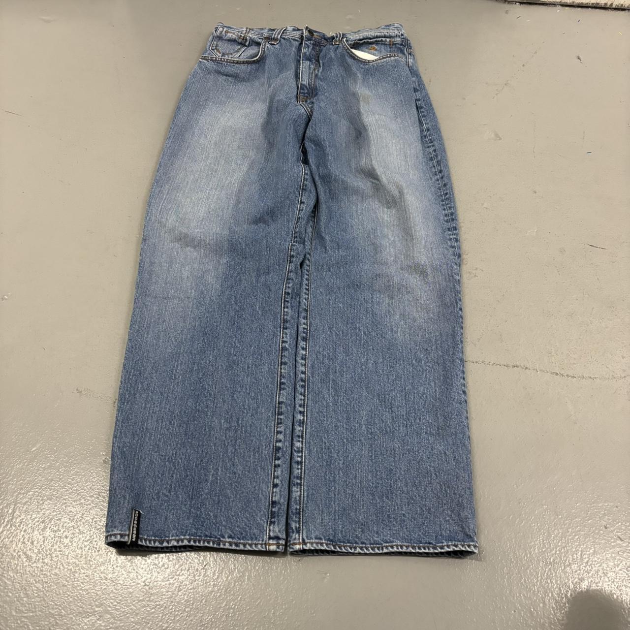 Vintage Rocawear baggy wide leg Y2K jeans Size:... | Depop