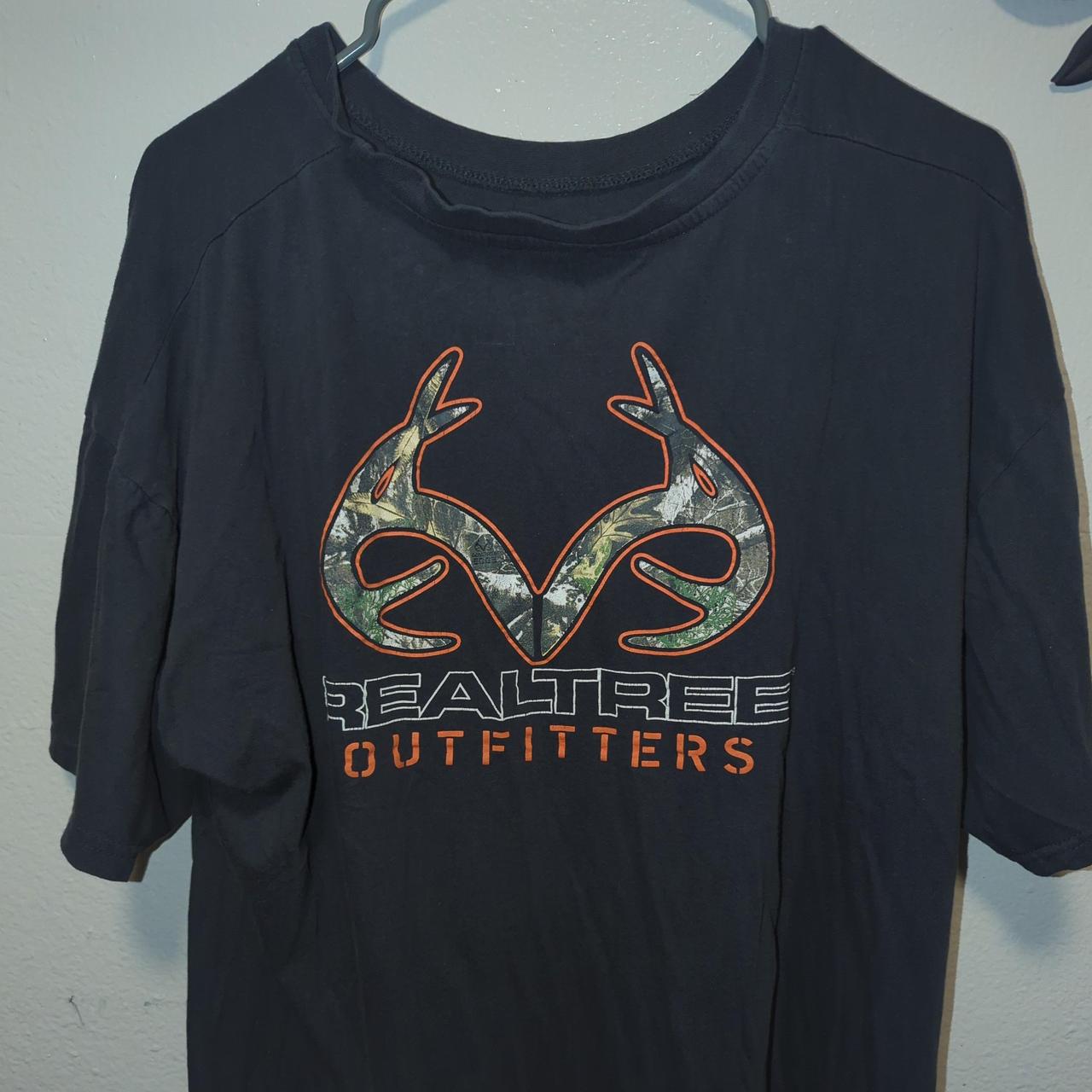 Real tree shirt, first pic is of the back. Faded but... - Depop