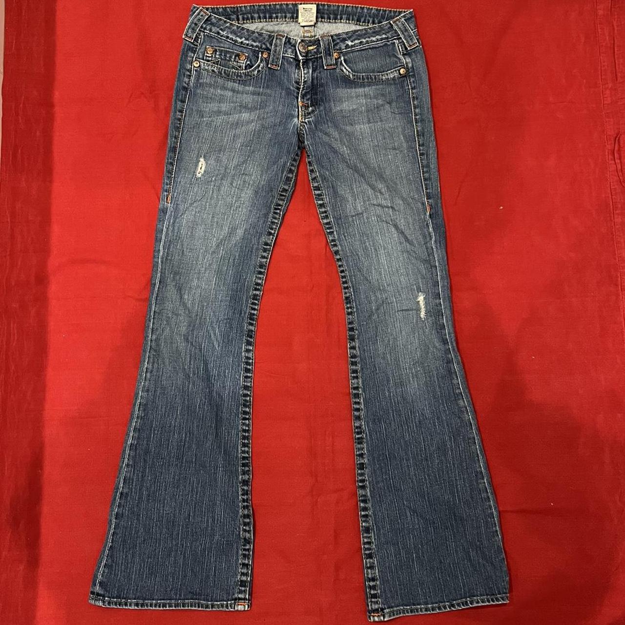 Flared true religion jeans -Vintage flared true... - Depop
