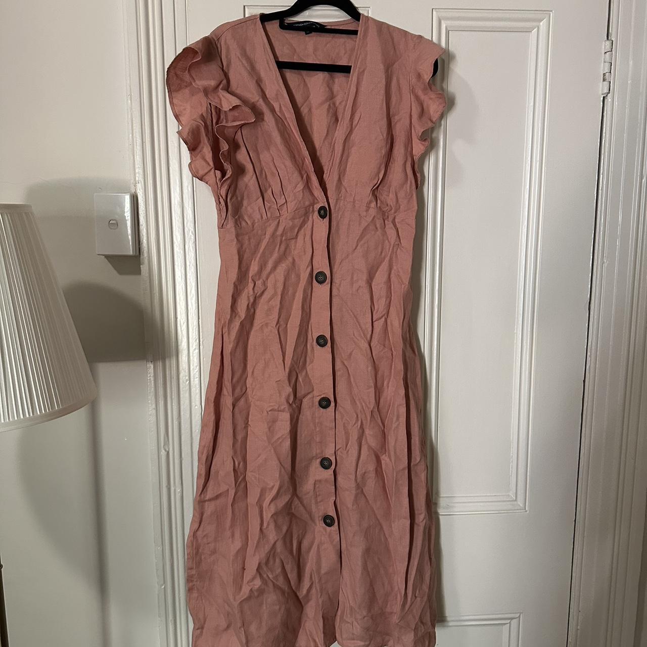 French Connection Women's Pink Dress | Depop