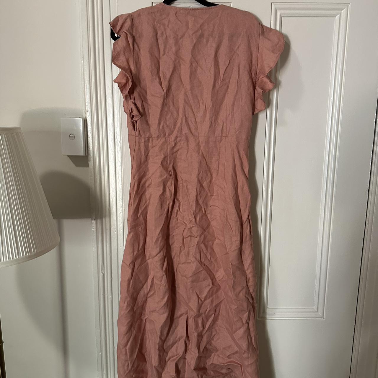 French Connection Women's Pink Dress | Depop