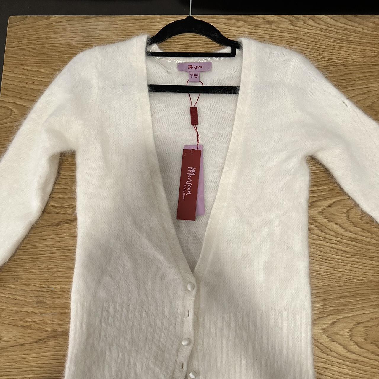 Monsoon Women's Cream Cardigan | Depop