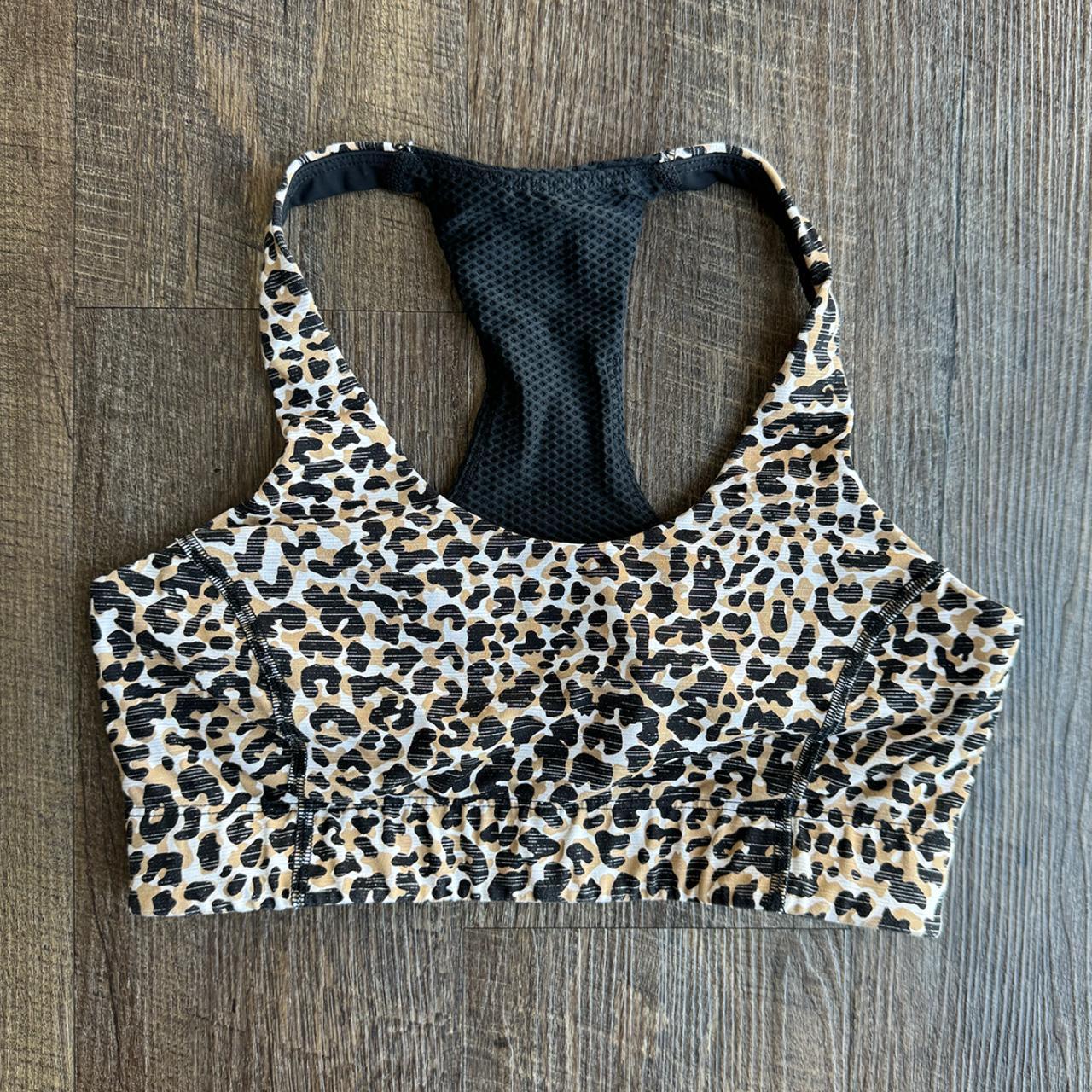 Outdoor Voices Leopard Print Workout Bra - Size S.... | Depop