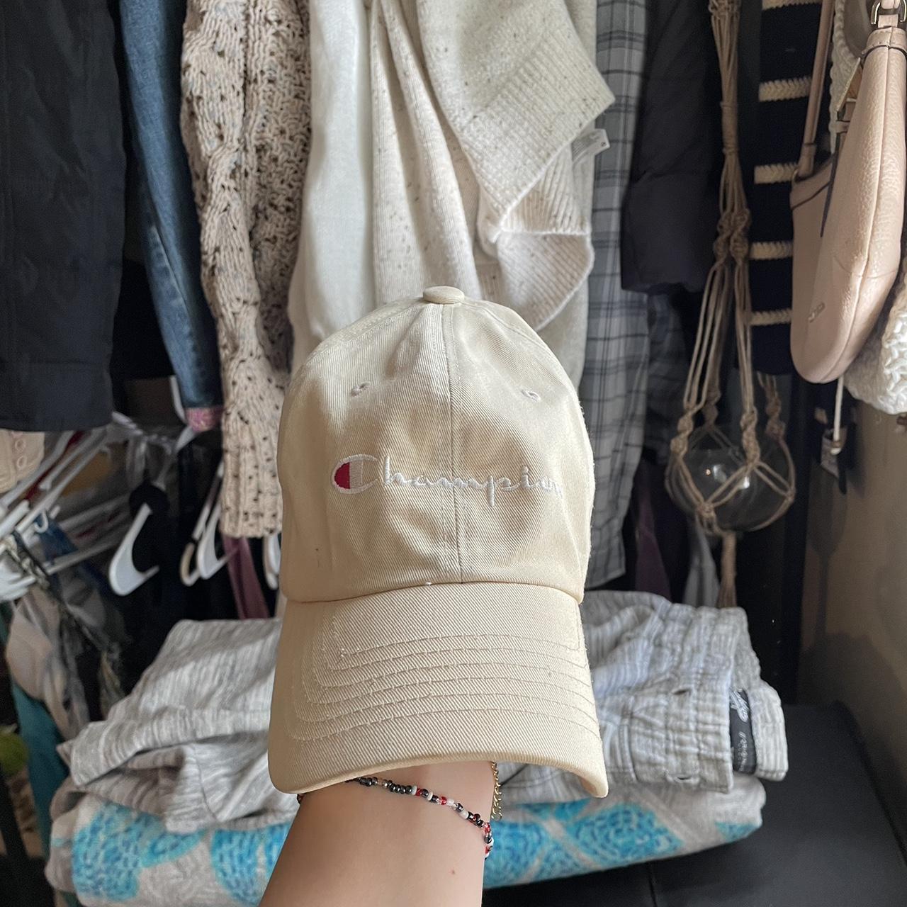 Champion Cream Ball Cap 🧢 - Depop