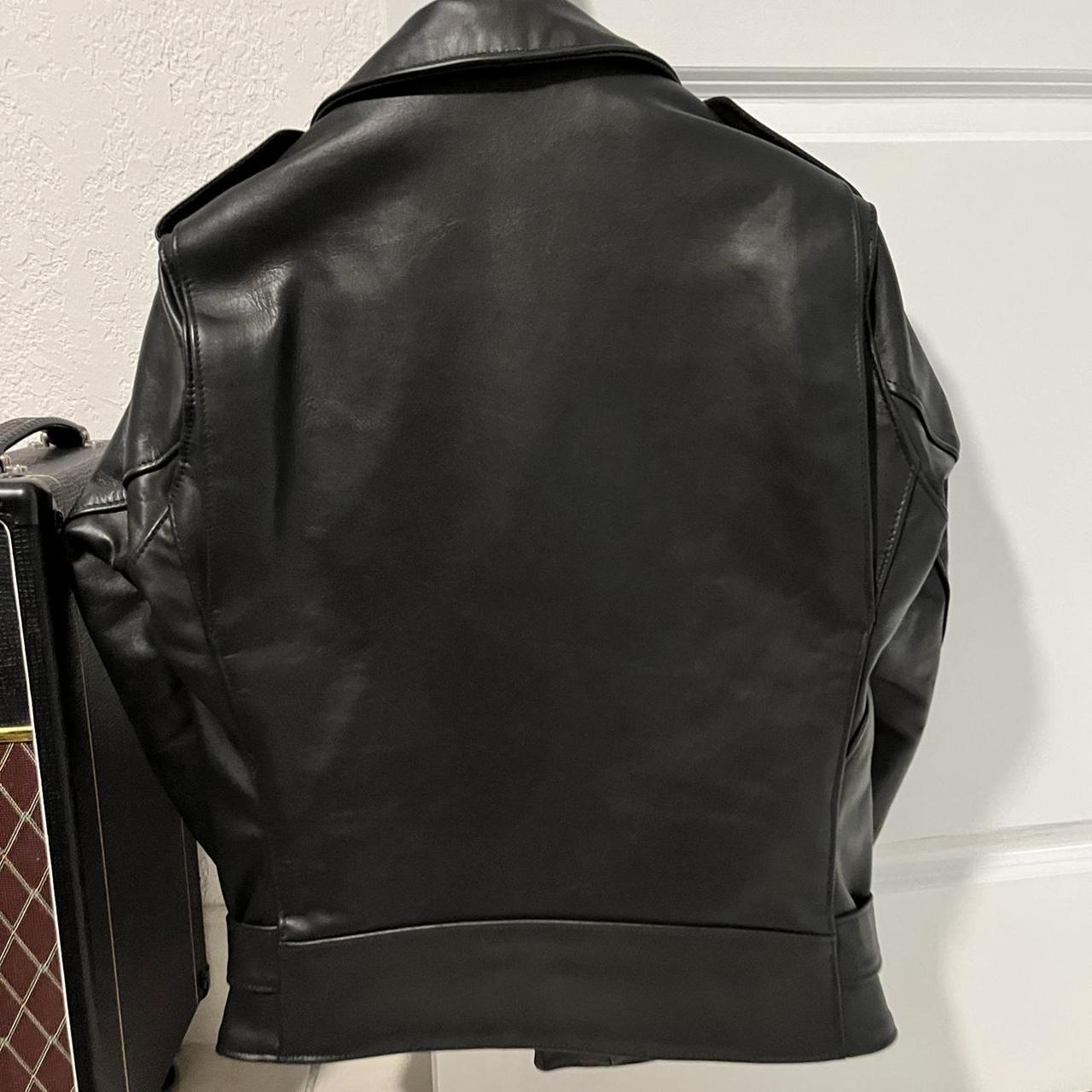 Schott Men's Black Jacket | Depop