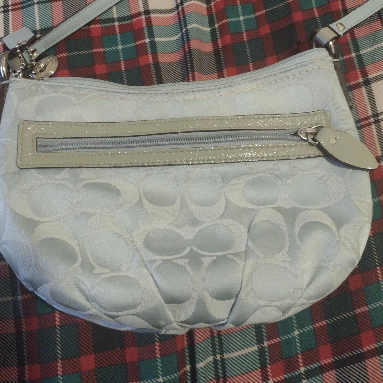 Vintage blue Coach purse - Depop