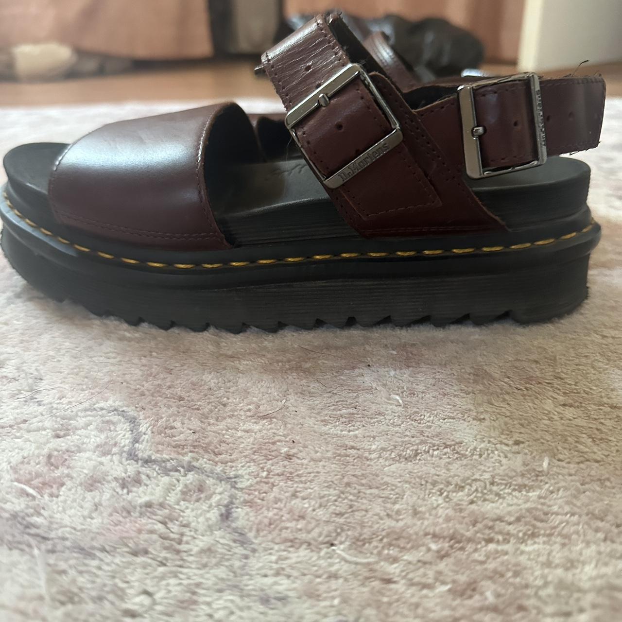 Doc Martens Sandals labeled size 9 - Depop