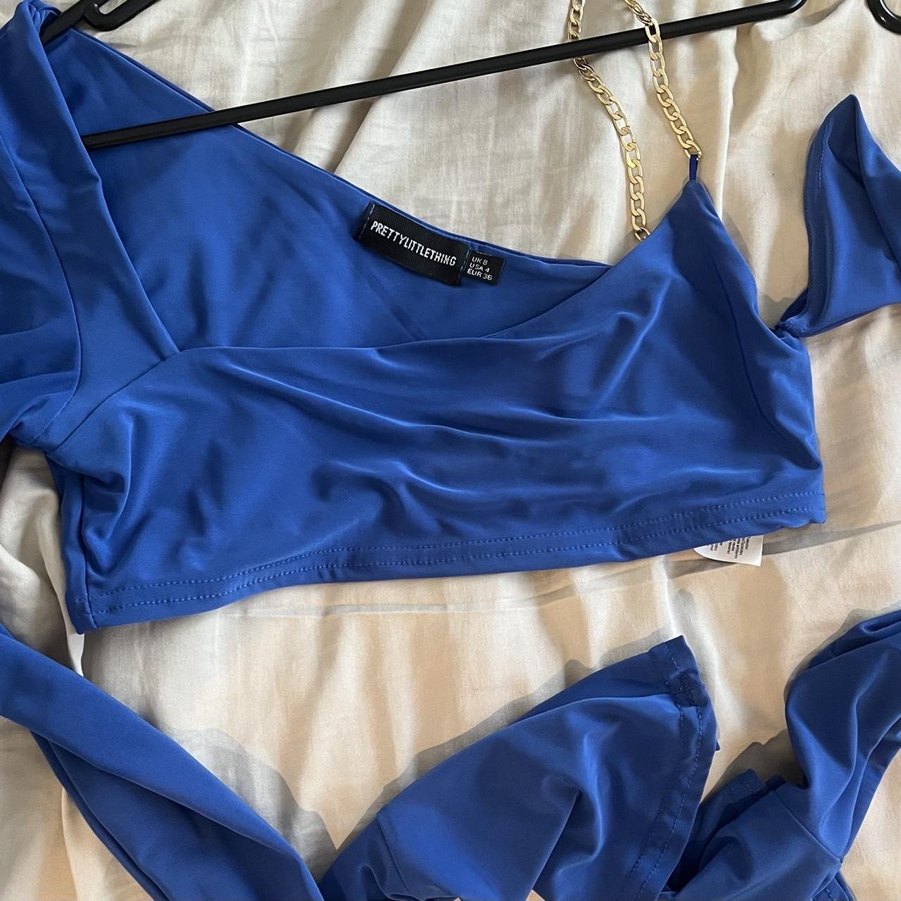 PLT Blue long sleeve Size 8 #clubbing #PLT... - Depop