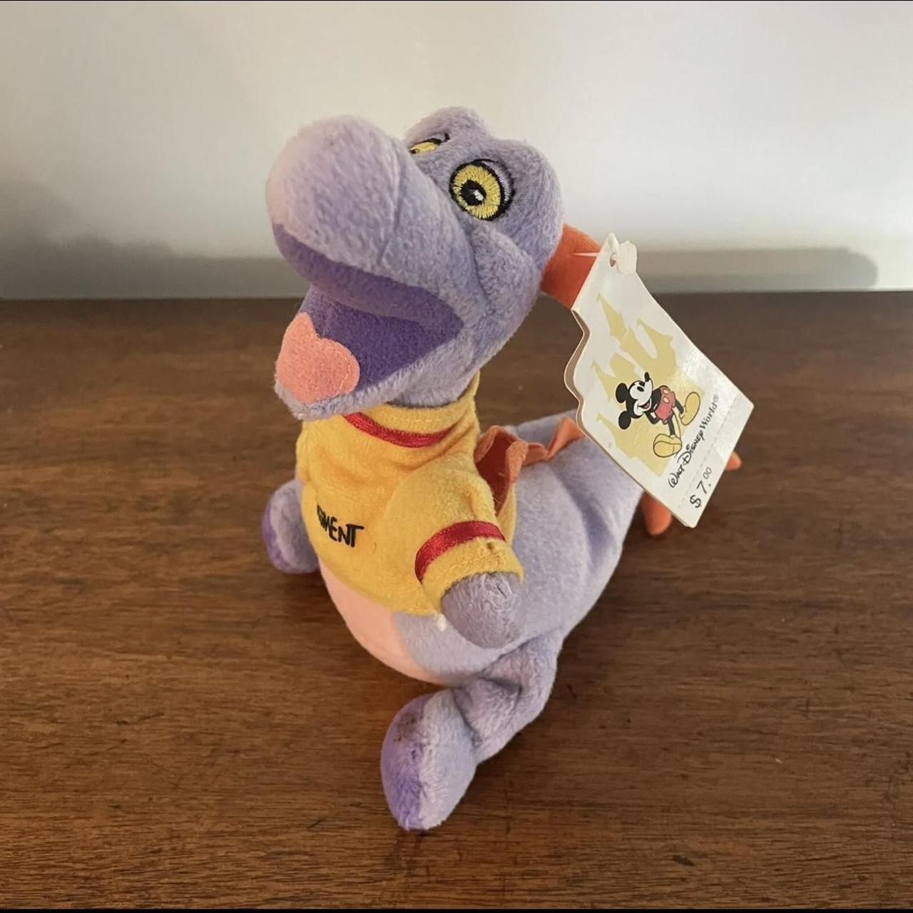 Vtg Figment Plush Disney Epcot Bean Bag 8" 90s... - Depop