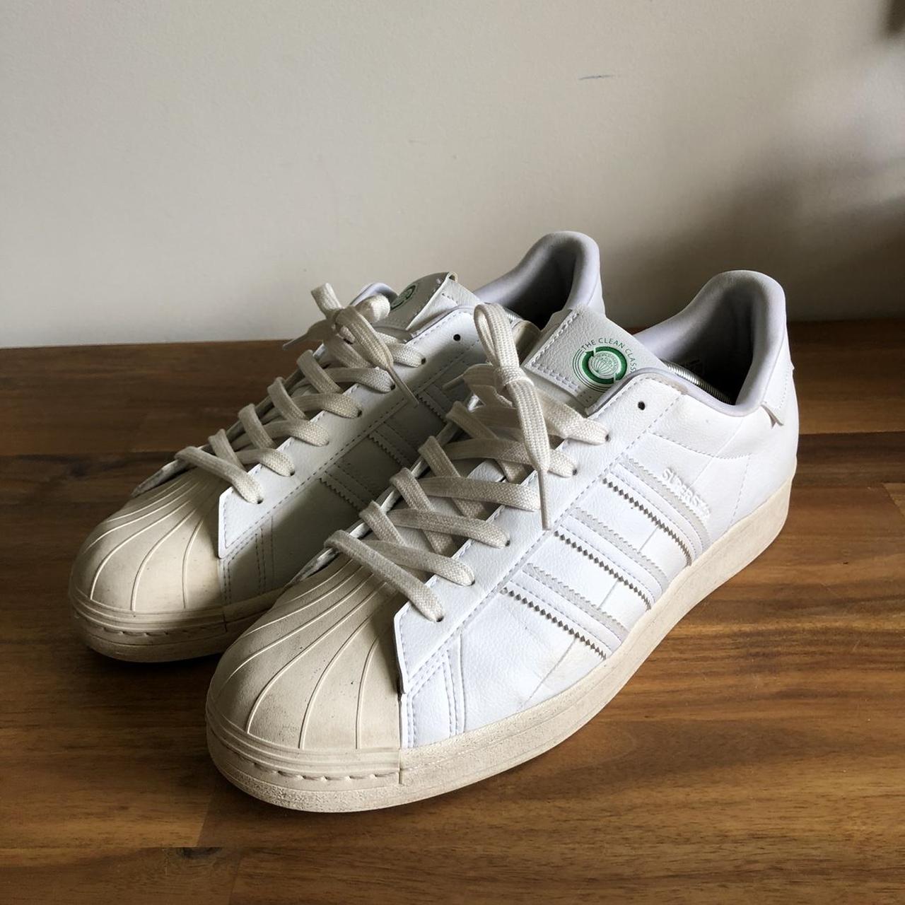 Adidas Originals Men's White and Cream Trainers | Depop