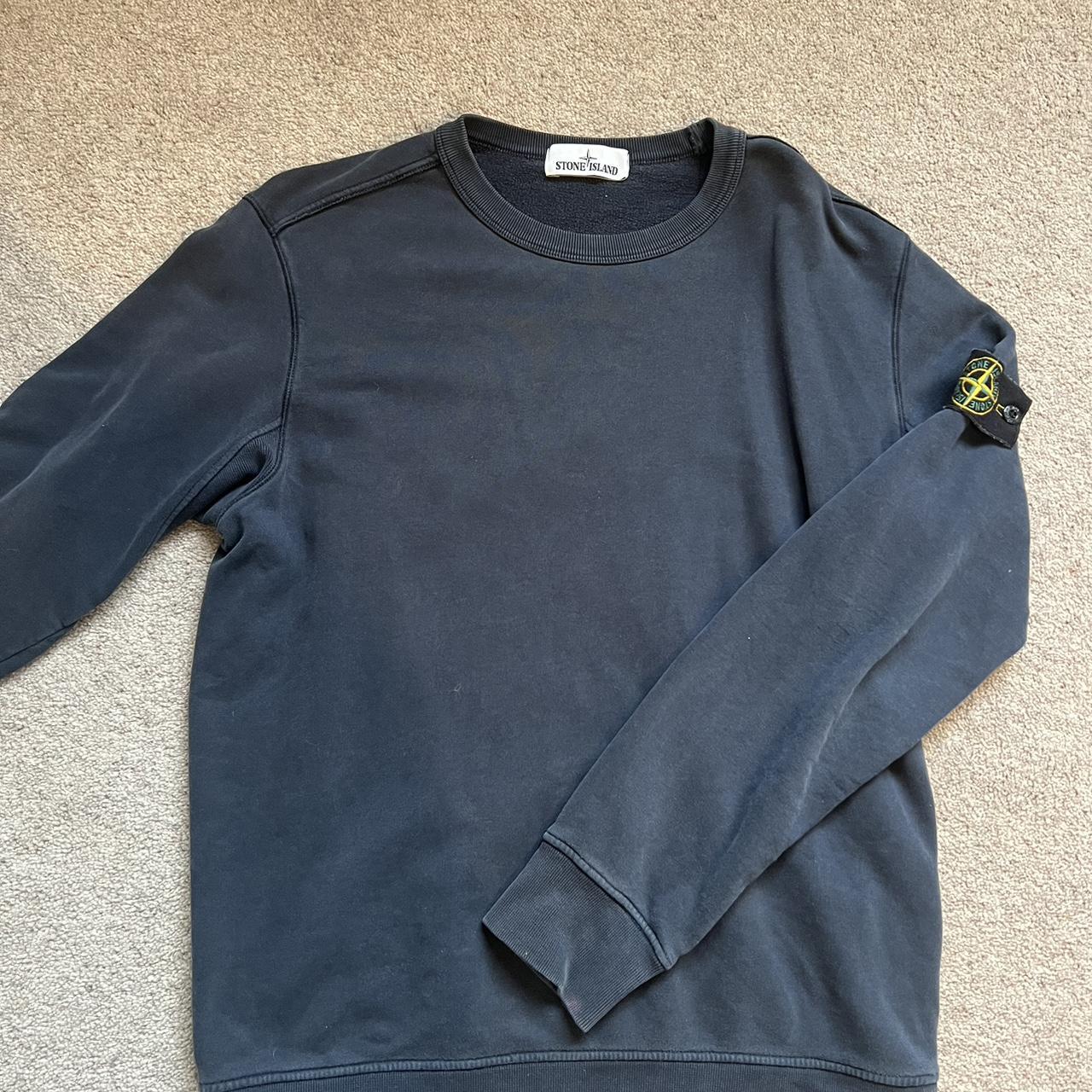 Mens Stone Island Navy jumper Size large tight fit... - Depop
