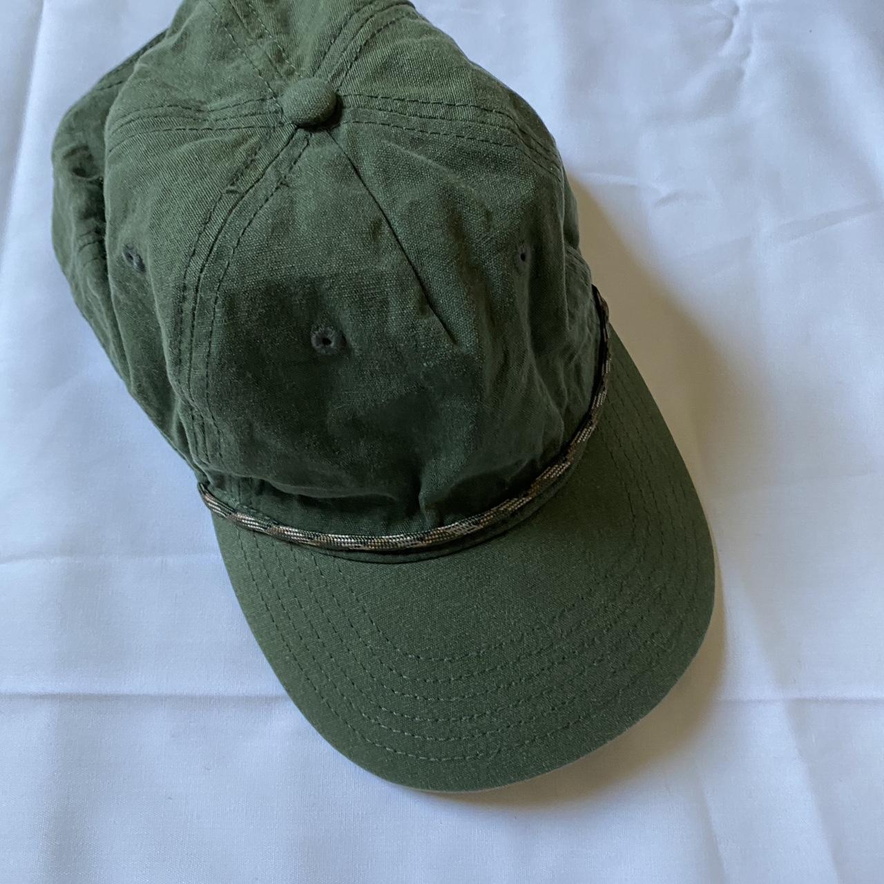 Green Baseball hat. Has fishers rope around front.... - Depop