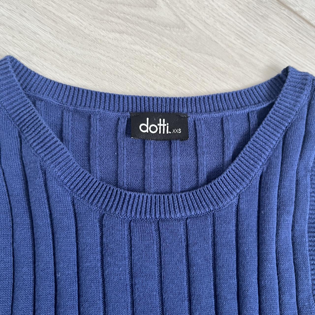 Dotti Navy Knit Vest Size XXS best fit 4-8 - Depop