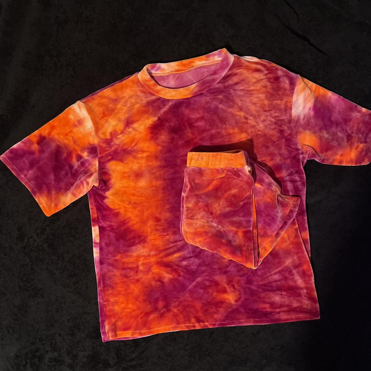 Tye Dye Biker Set | Depop