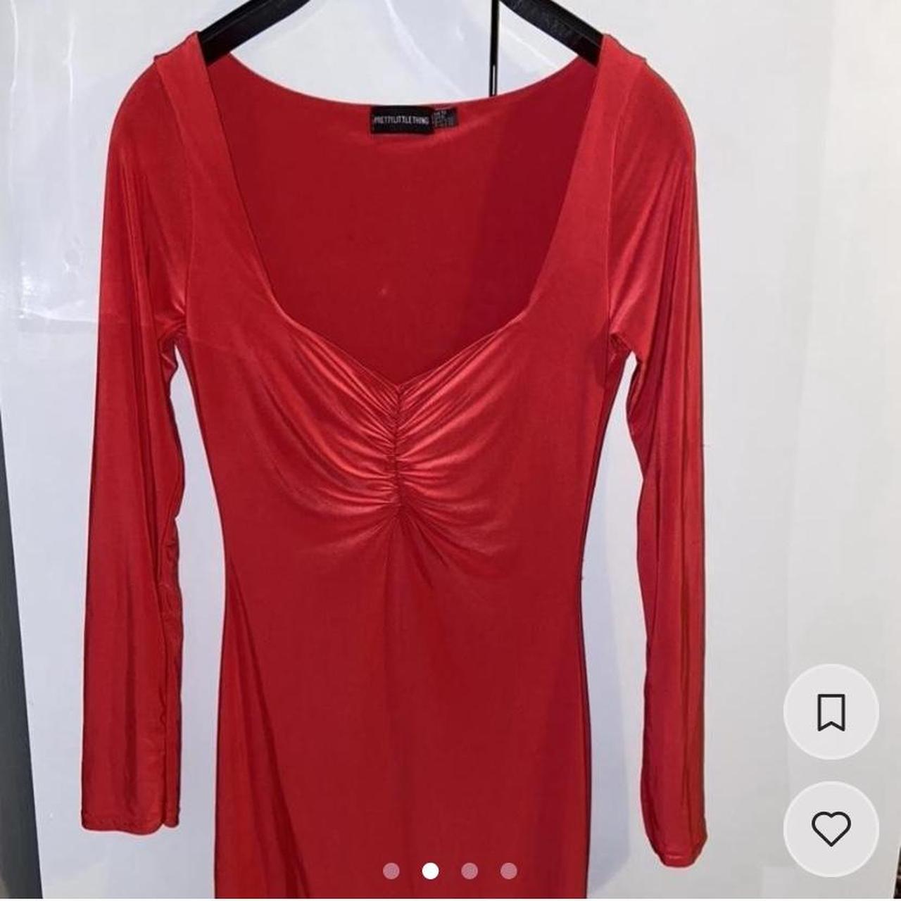 Plt red dress Worn once Size... - Depop